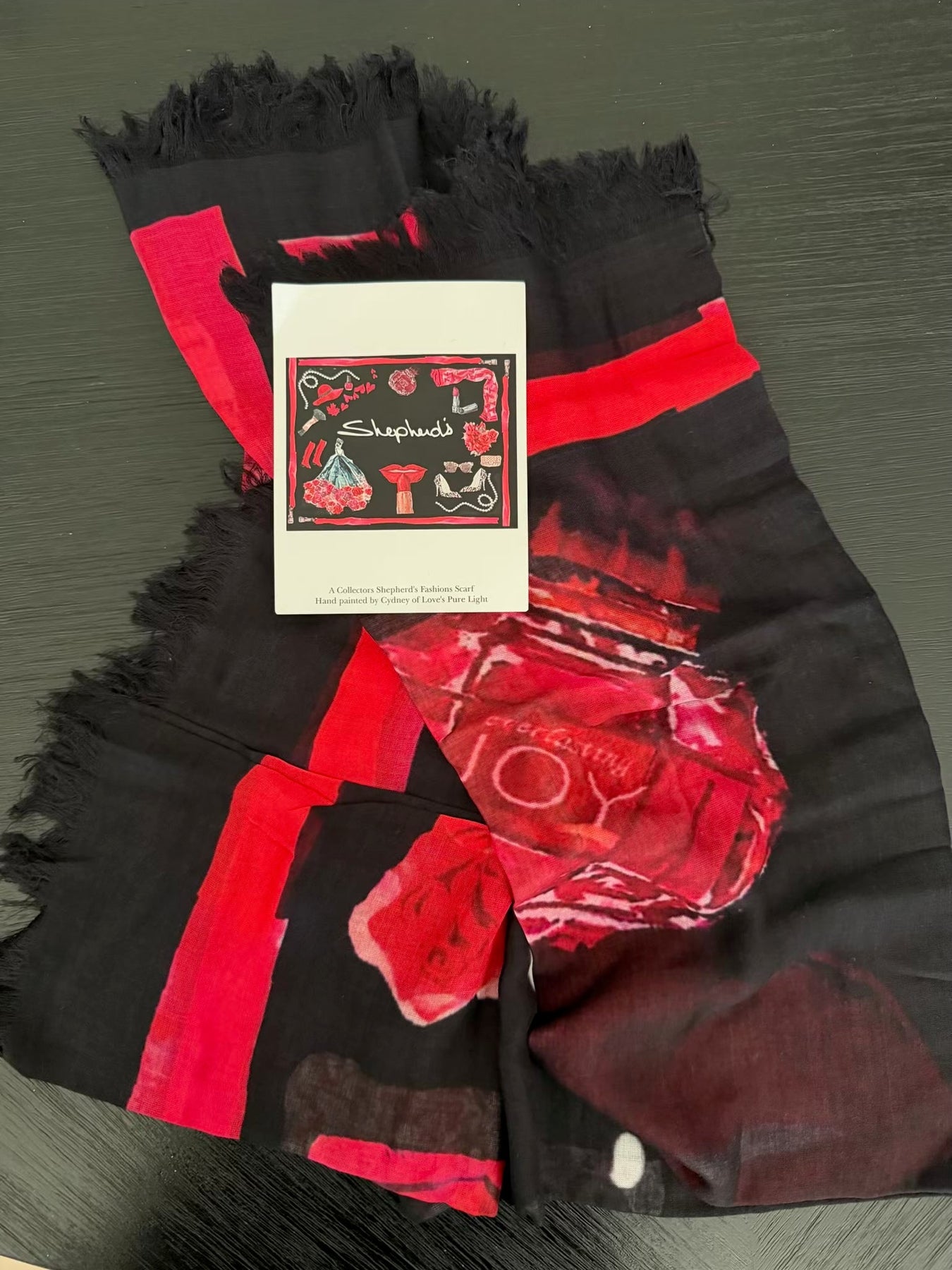 D- sample scarf - sample – Love's Pure Light Luxury Silks