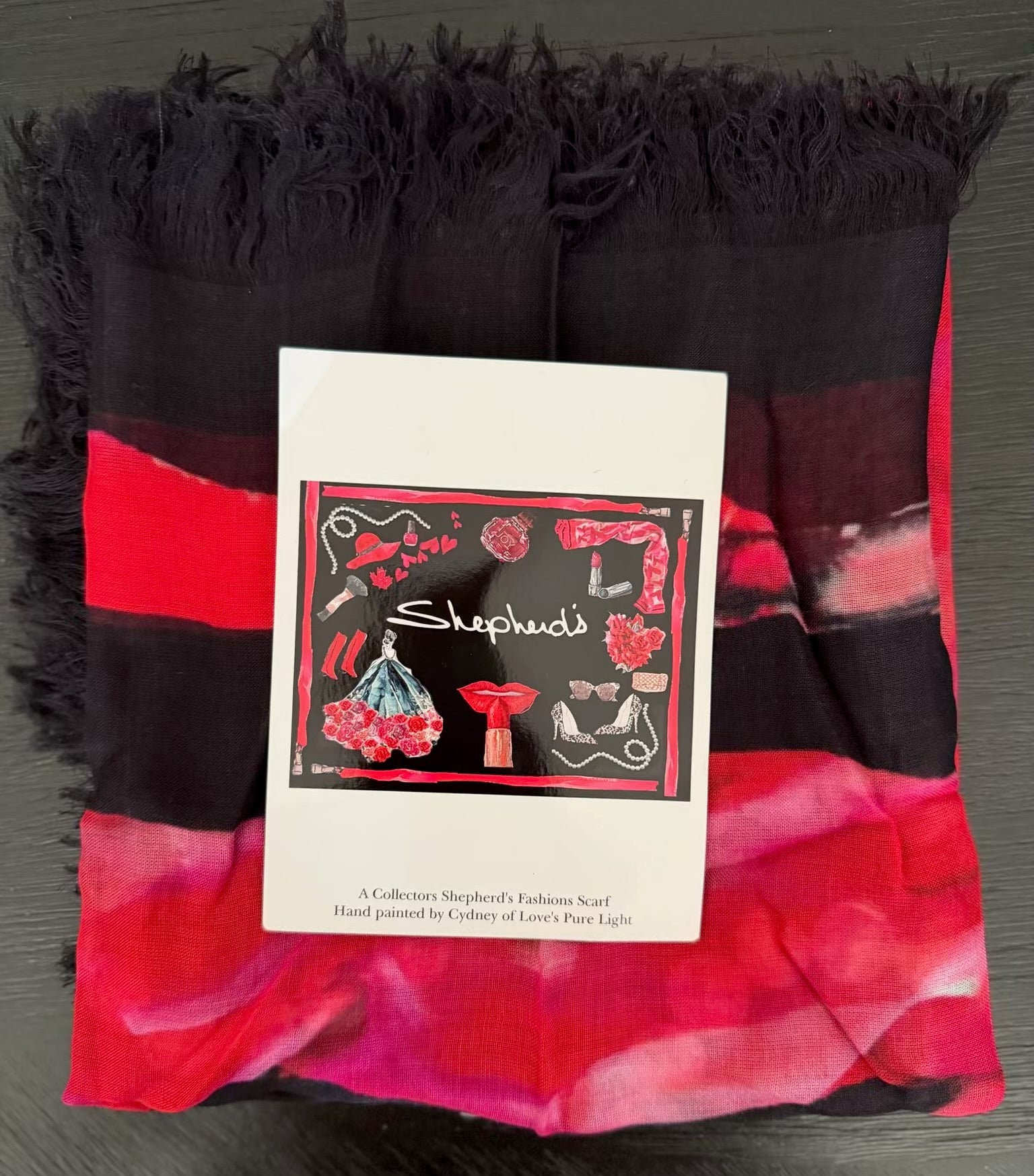 D- sample scarf - sample – Love's Pure Light Luxury Silks